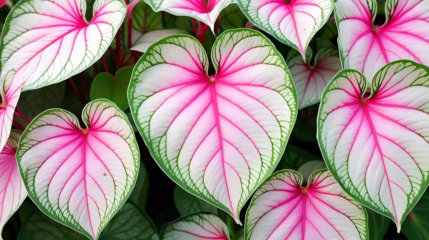 Bubble Gum Breeze Caladium Bulbs for Planting - Perennial Hosta ...