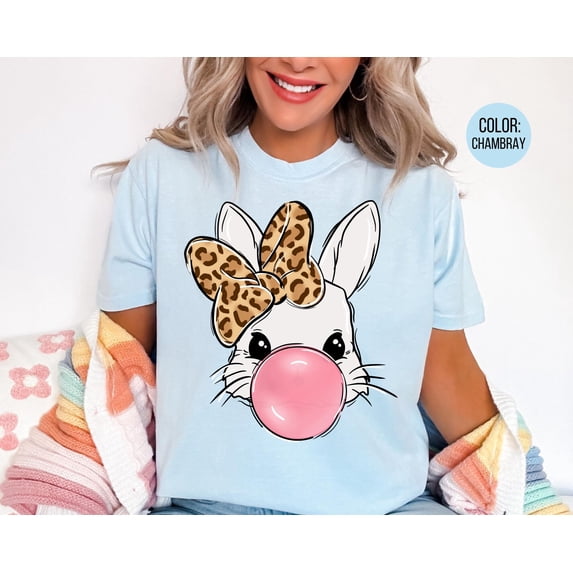 Bubble Gum Bunny Shirt Girls Easter Bunny Shirts - Walmart.com