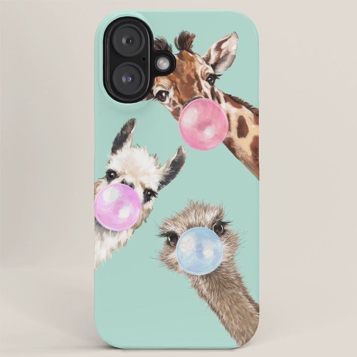 Bubble Gum Gang in Green Retro Fun Art iPhone 12 13 14 15 16 17 Pro Max ...