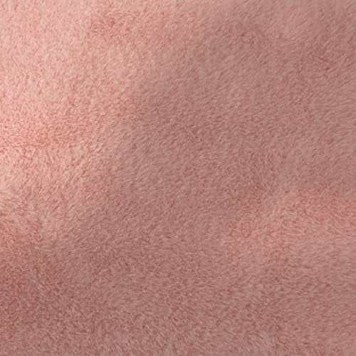 Bubble Gum Pink Rabbit Soft Faux Fur Fabric - Sold by The Yard - 60 ...