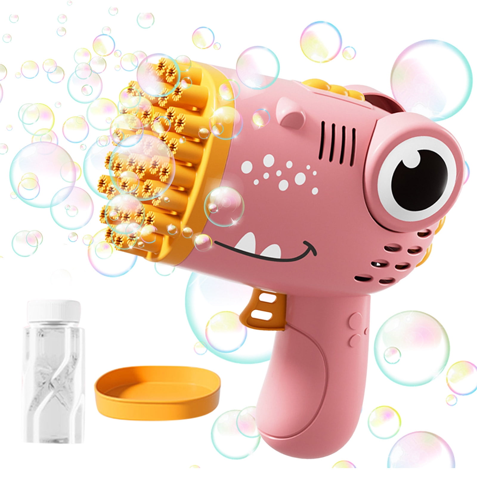Bubble Gun 132 Holes Bubble Blaster with Concentrated Bubbles Solution ...