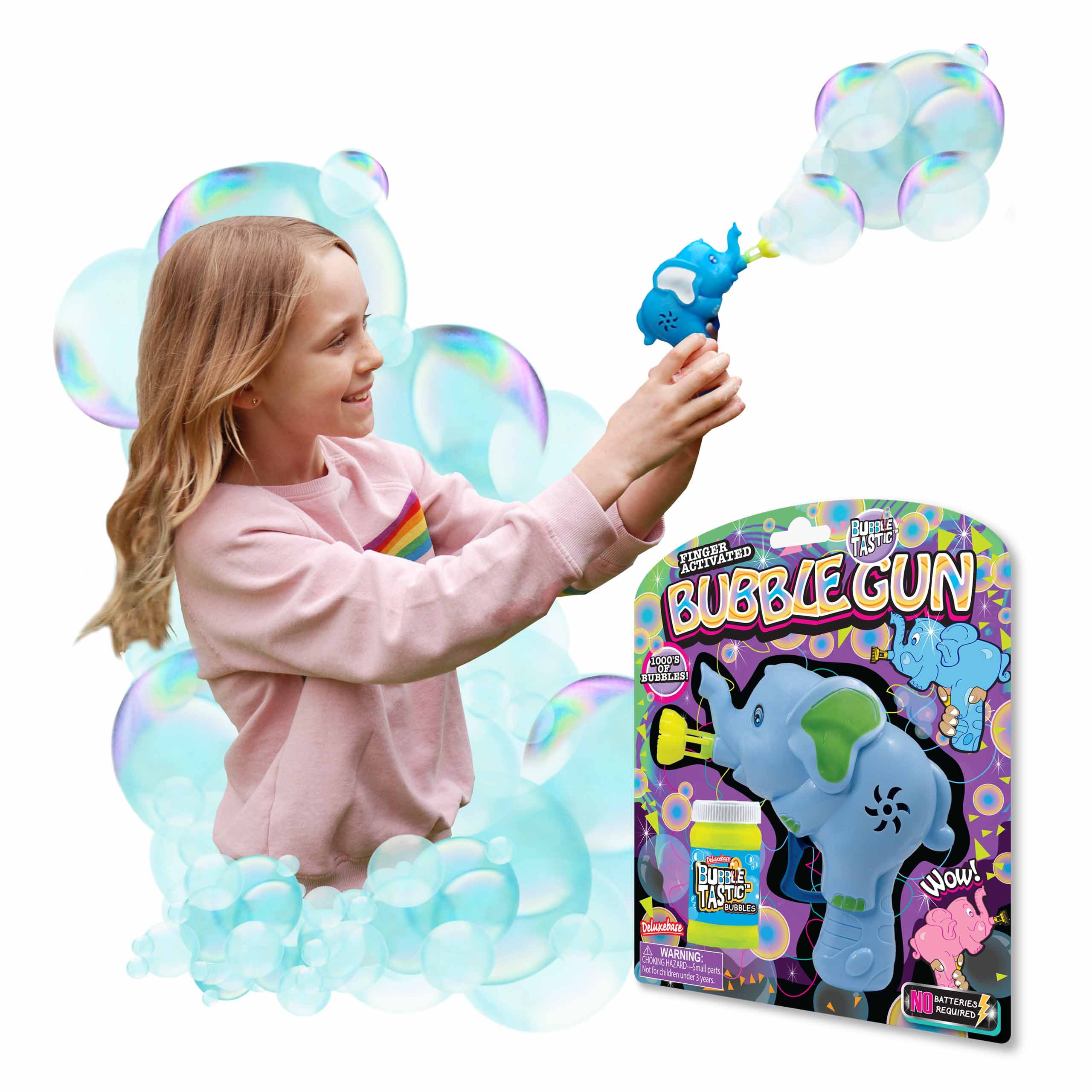 Bubble Gun - Elephant from Deluxebase. Animal Themed Bubble Blower Kids ...
