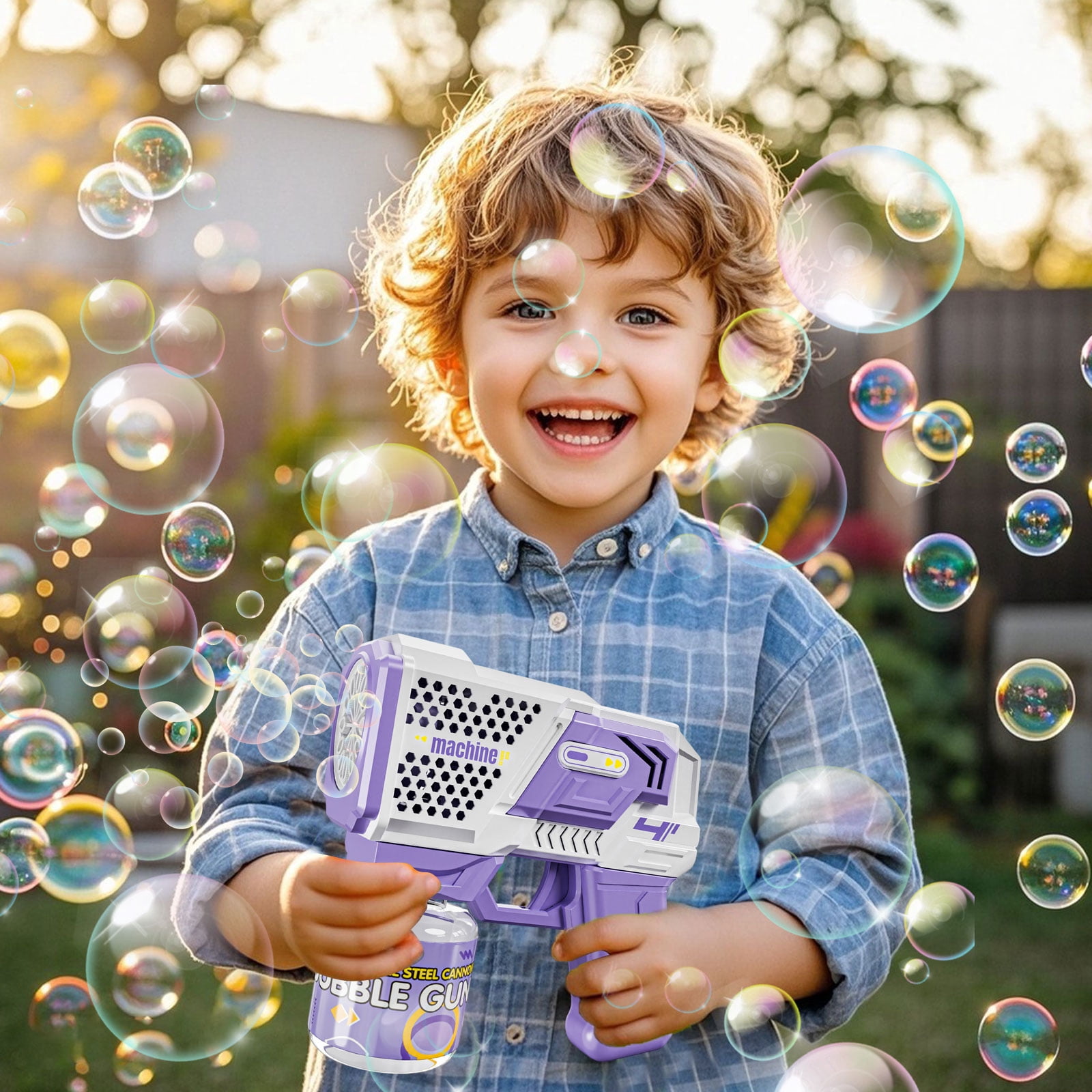 Bubble Wands for Kids, Automatic Bubble Machine for Kids with Bubble ...