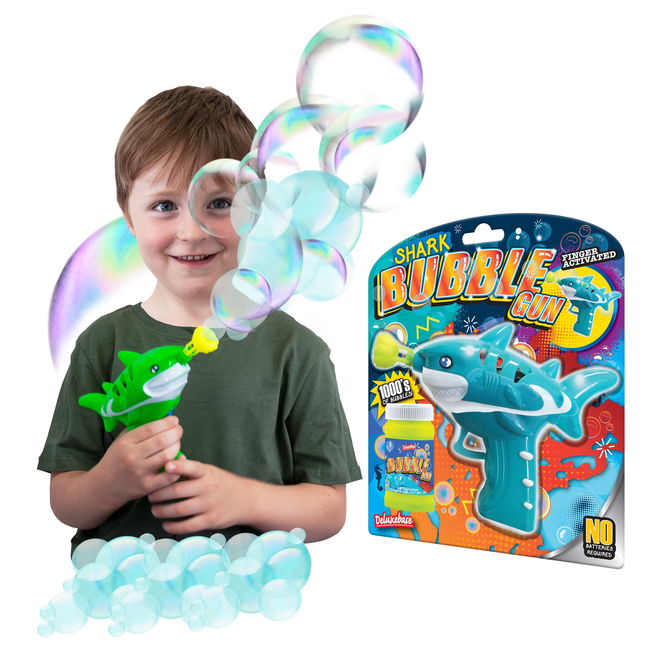 Bubble Gun - Shark from Deluxebase. Animal Themed Bubble Blower Kids ...