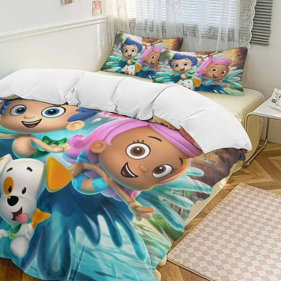 Bubble Guppies 3 Pieces Bedding Set Soft Comforter Sets Decoration ...
