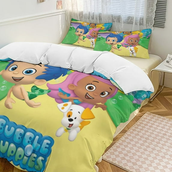 Bubble Guppies 3 Pieces Bedding Set Soft Comforter Sets Decoration ...