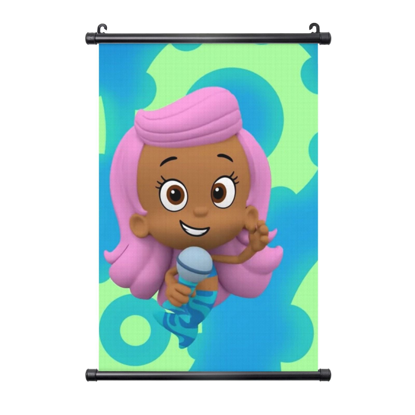 Bubble Guppies Black Plastic Shaft Hanging Poster Canvas Wall Hanging ...