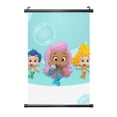 Bubble Guppies Black Plastic Shaft Hanging Poster Canvas Wall Hanging ...