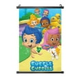 Bubble Guppies Black Plastic Shaft Hanging Poster Canvas Wall Hanging ...