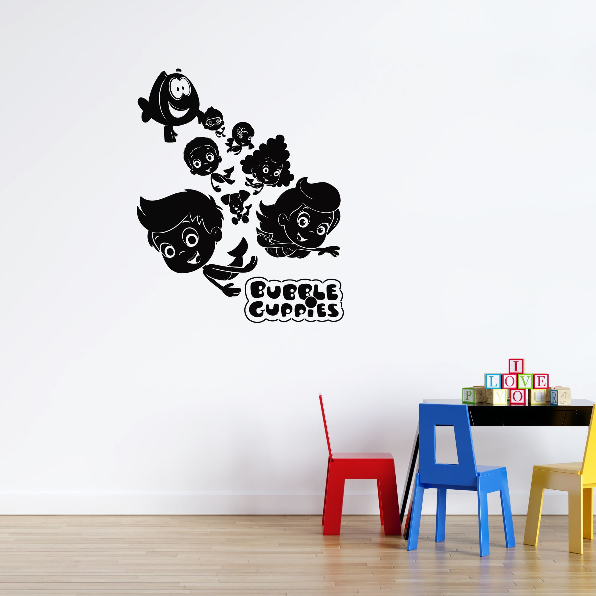 Bubble Guppies Class Picture Wall Decal | 20" x 25" Mr Grouper Gil ...