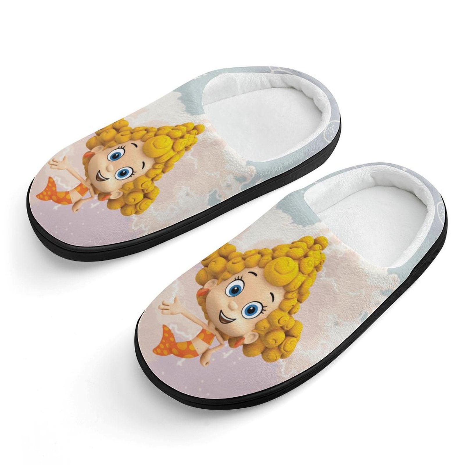 Bubble Guppies Deema Soft Plush Slippers for Boys Girls Winter Warm ...