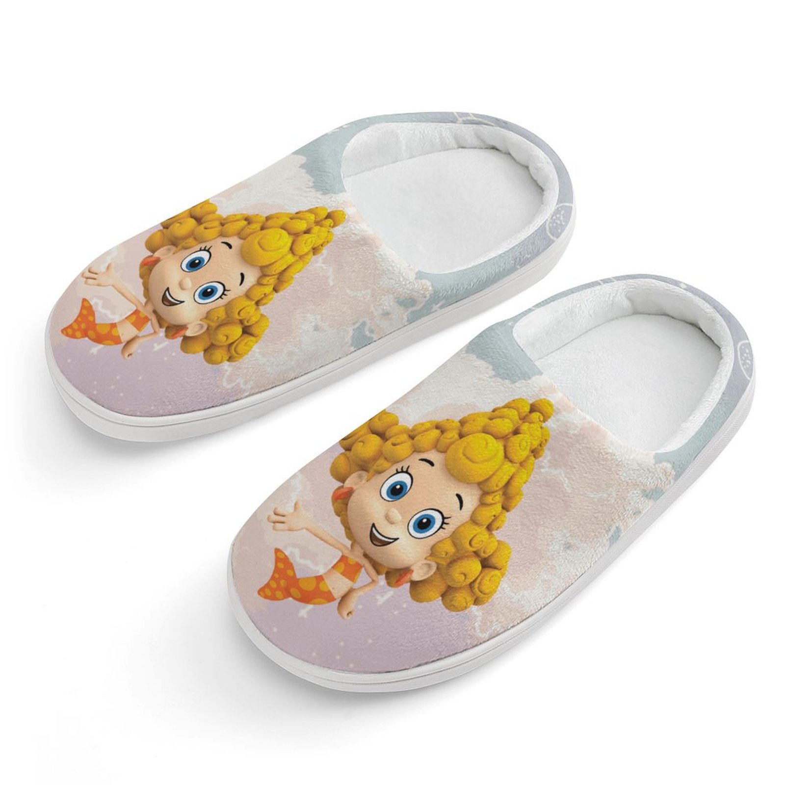 Bubble Guppies Deema Soft Plush Slippers for Boys Girls Winter Warm ...