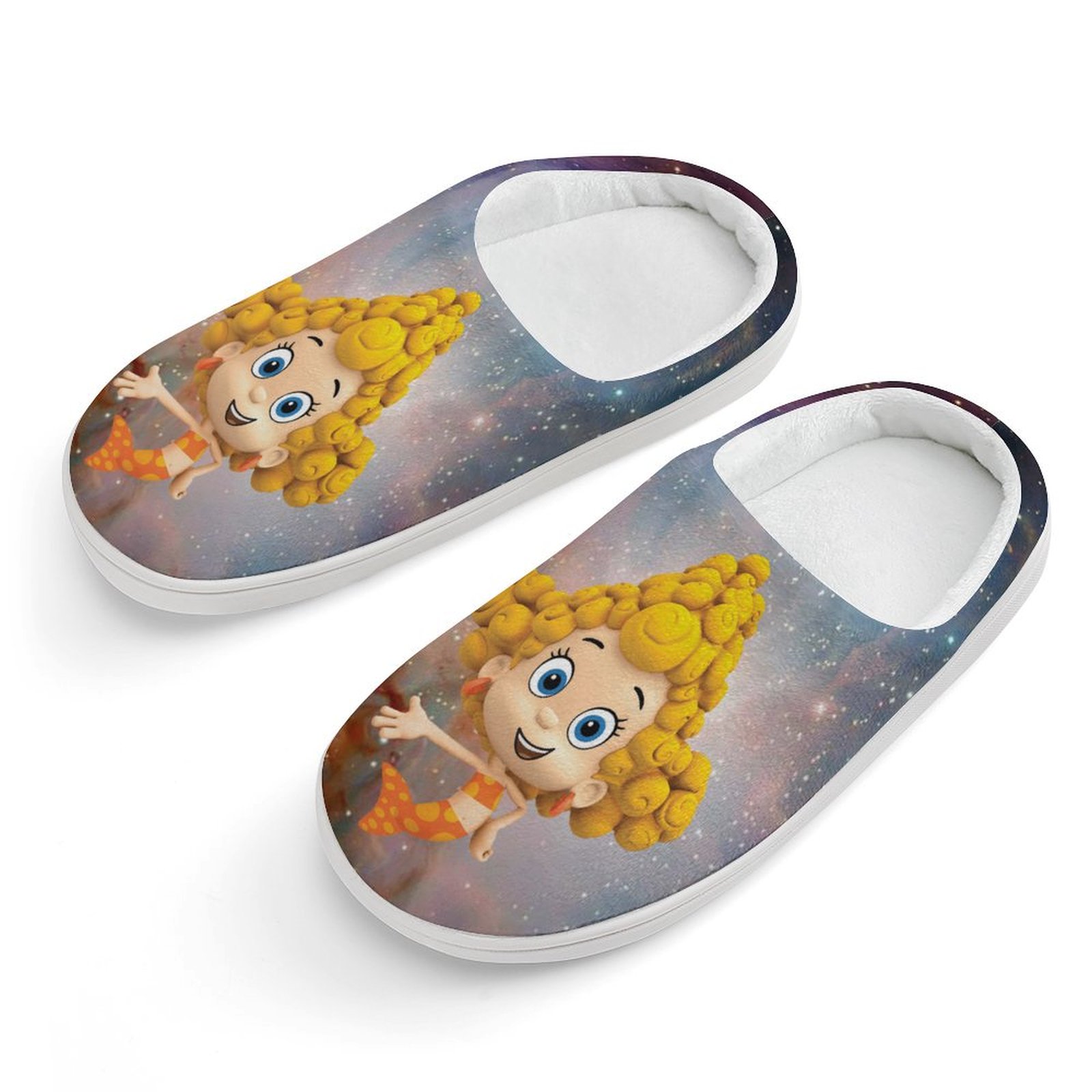 Bubble Guppies Deema Soft Plush Slippers for Boys Girls Winter Warm ...