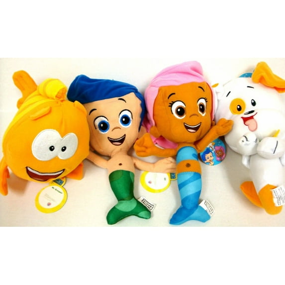 Bubble Guppies Gil, Molly, Bubble Puppy, Mr. Grouper Plush Doll Set, 10 ...