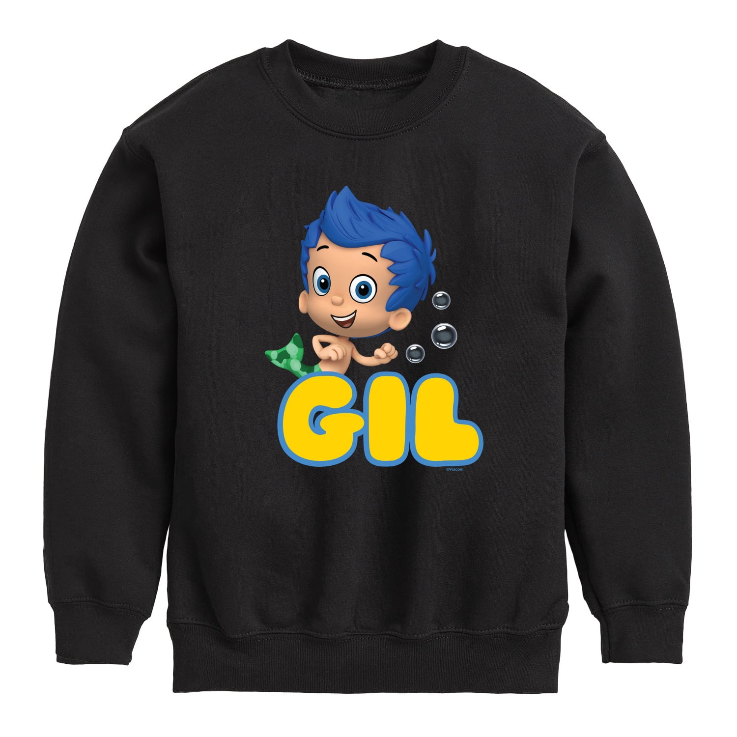 Bubble Guppies - Gil - Toddler And Youth Crewneck Fleece Sweatshirt ...