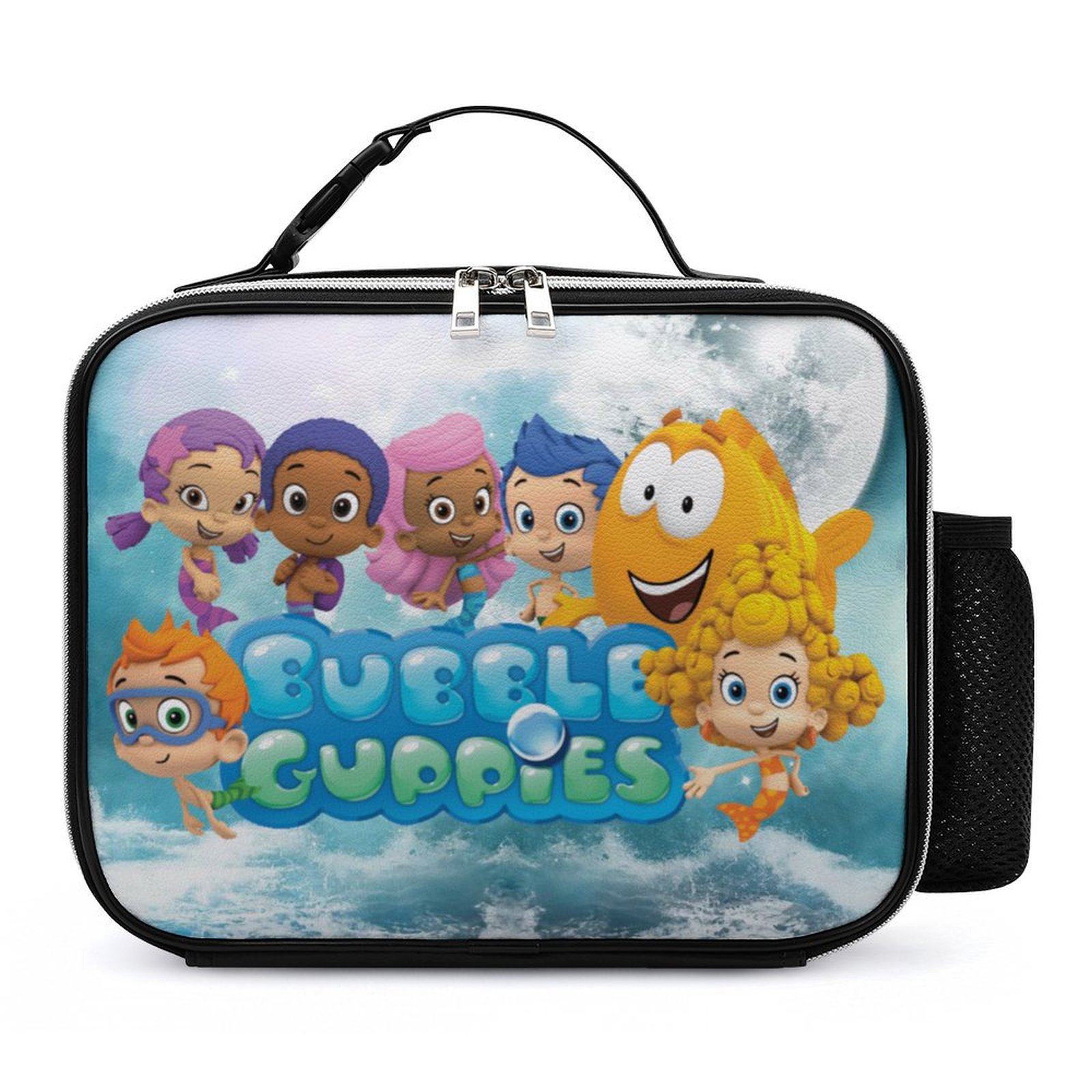 Bubble Guppies Insulated Portable Lunch Bag Leather Detachable Lunchbag ...