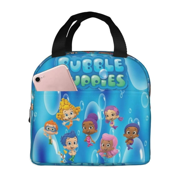 Bubble Guppies Lunch Bag Reusable Thermal Lunch Sack Portable Insulated ...
