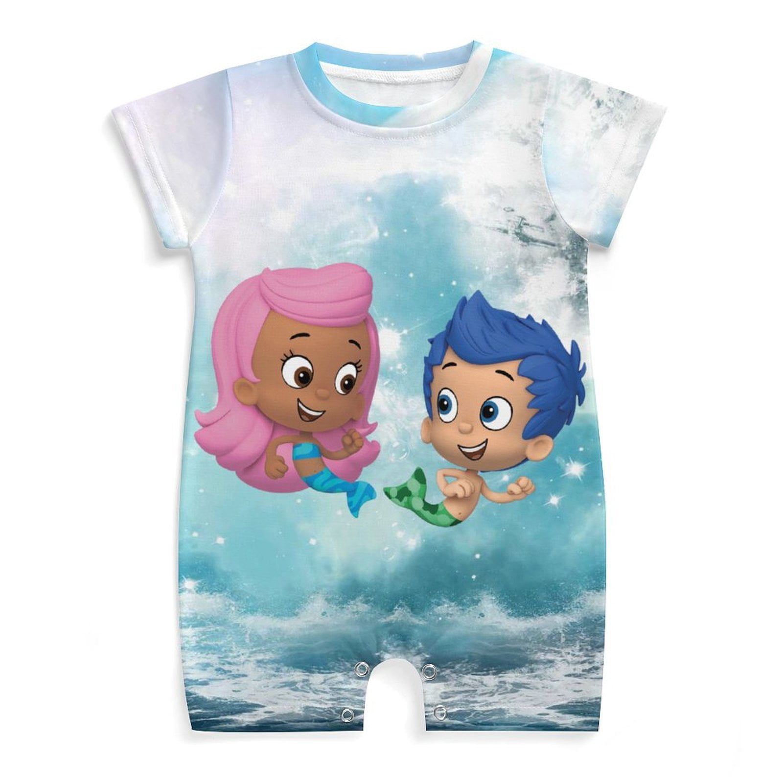 Bubble Guppies Molly Gil Baby One-Piece Rompers Summer Short Sleeve ...