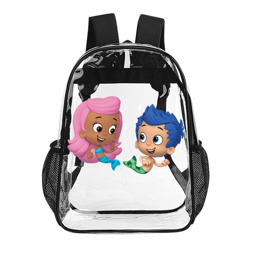 Bubble Guppies Molly Gil Clear Backpack 17 Inch Transparent Bag Laptop ...