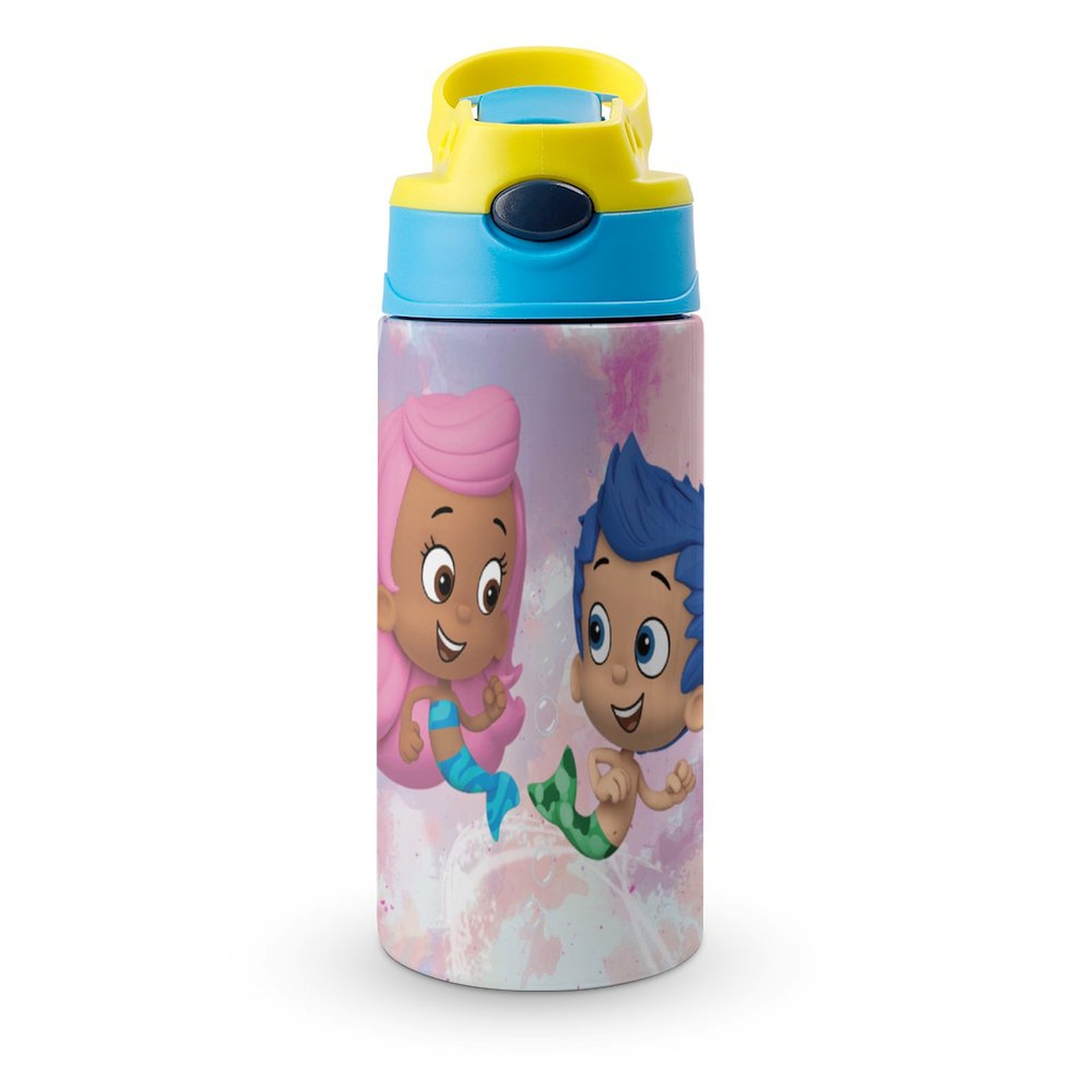 Bubble Guppies Molly Gil Kid's Insulated Water Bottle With Straw Vacuum ...