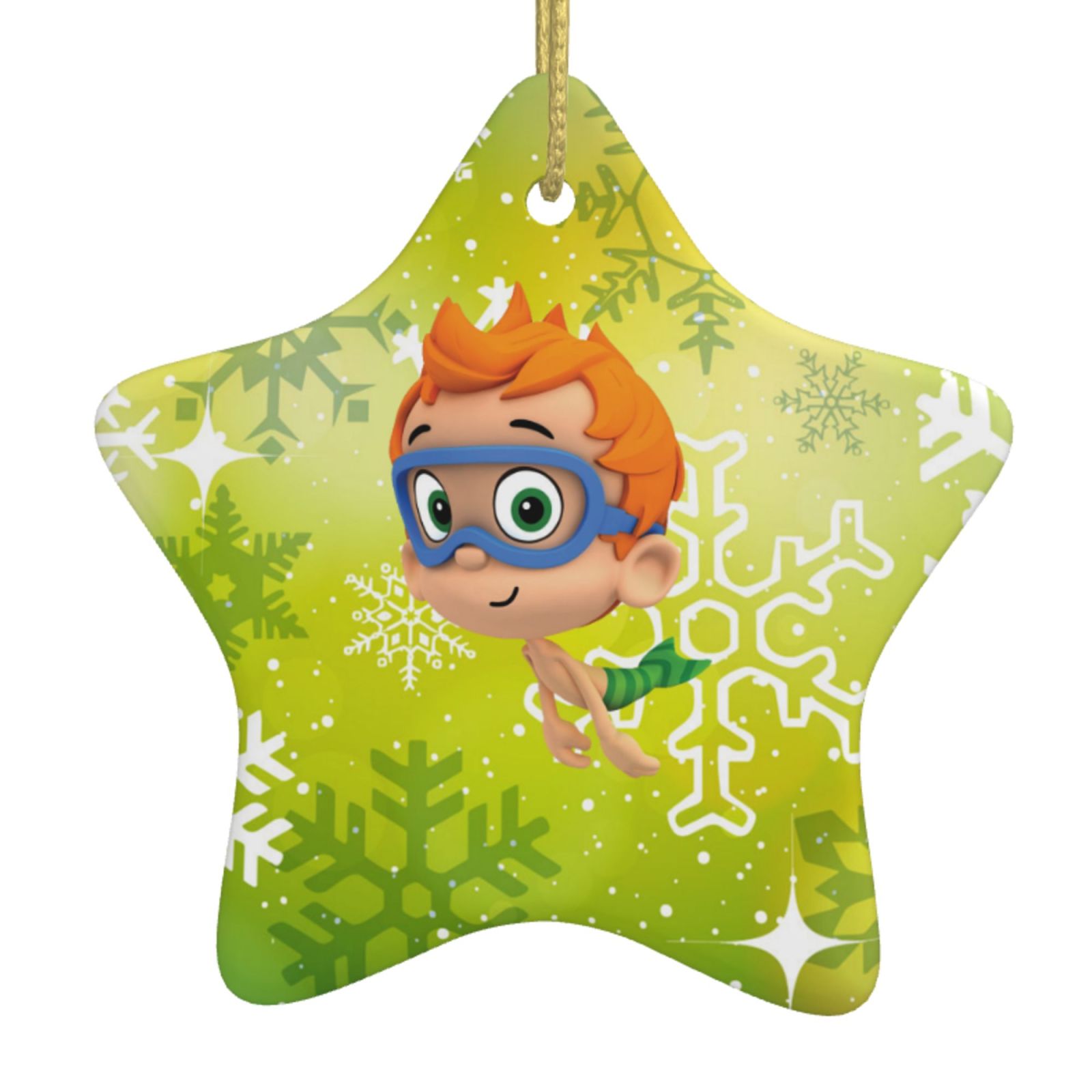 Bubble Guppies Noony Christmas Ornaments Ceramic Star Christmas Tree ...