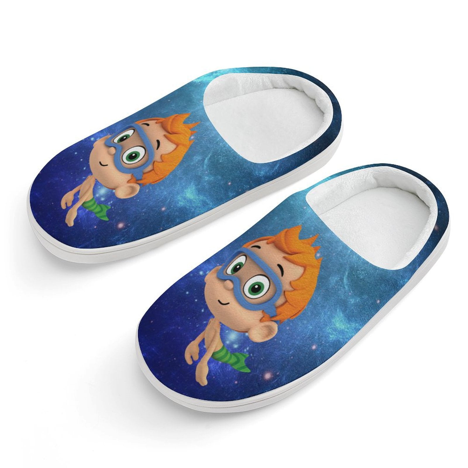 Bubble Guppies Noony Soft Plush Slippers for Boys Girls Winter Warm ...