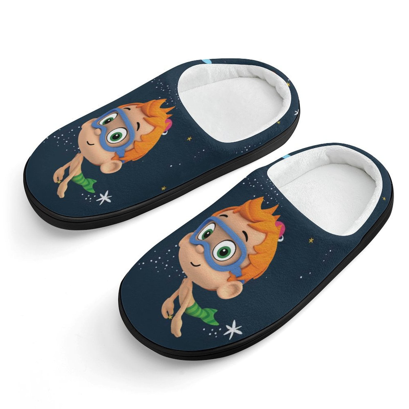 Bubble Guppies Noony Soft Plush Slippers for Boys Girls Winter Warm ...