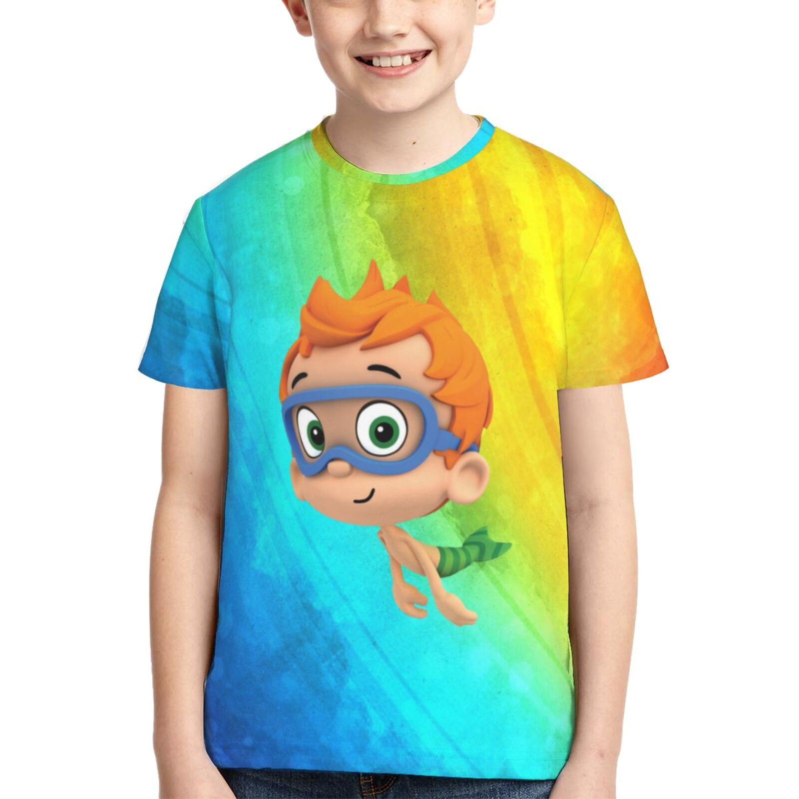 Bubble Guppies Noony Teen T-Shirt Crewneck Short Sleeve Double-Sided ...