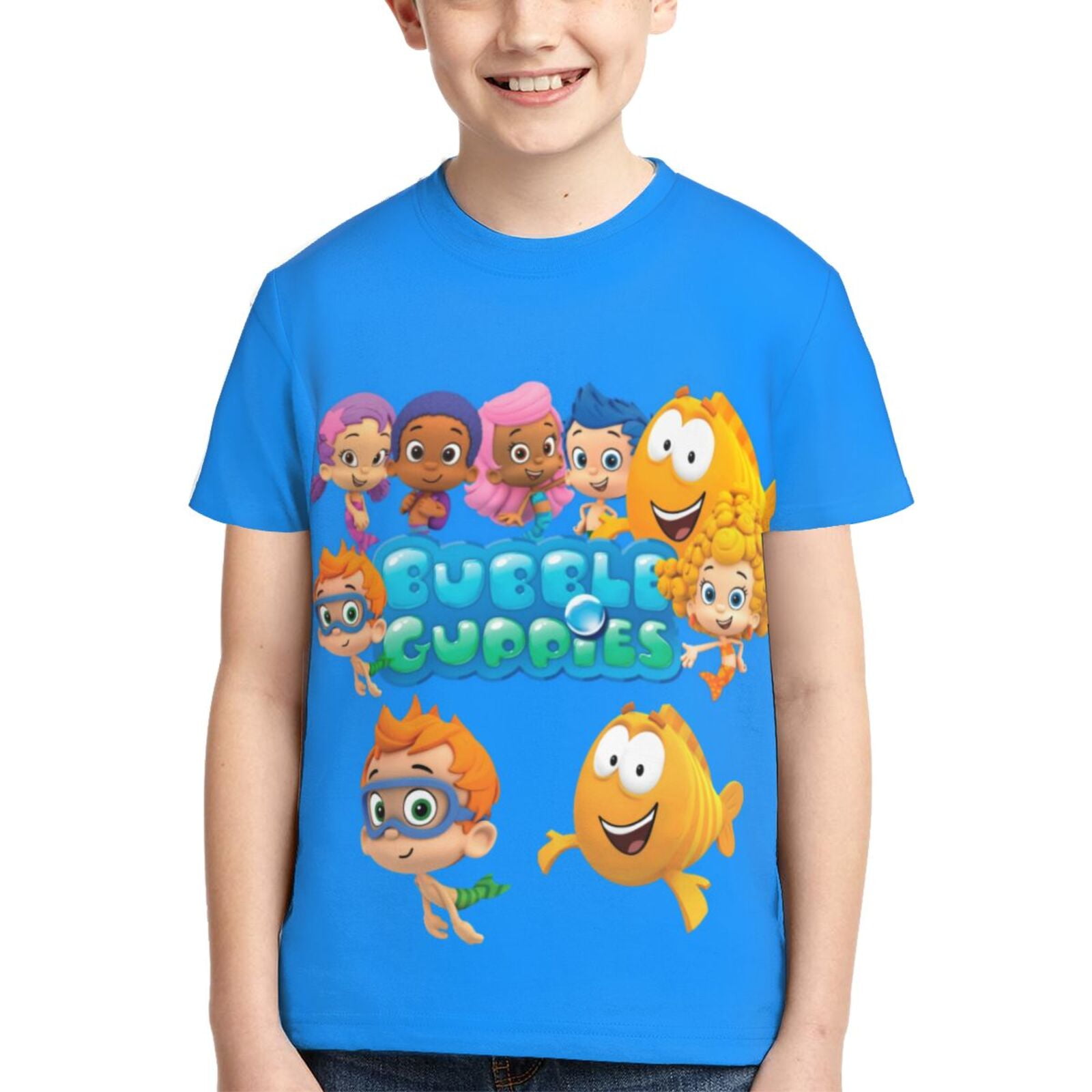 Bubble Guppies Noony Teen T-Shirt Crewneck Short Sleeve Double-Sided ...