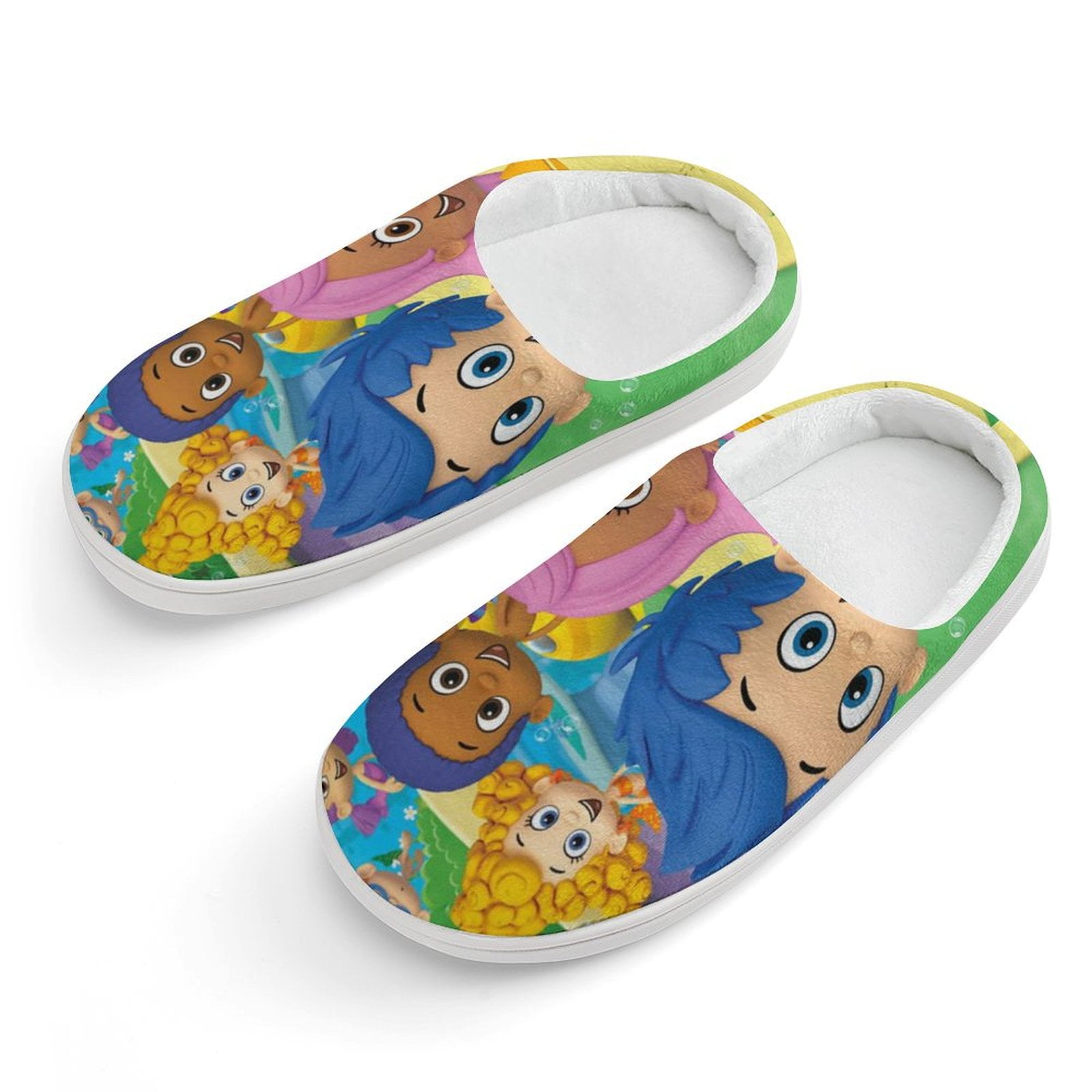 Bubble Guppies Soft Plush Slippers for Boys Girls Winter Warm Cotton ...
