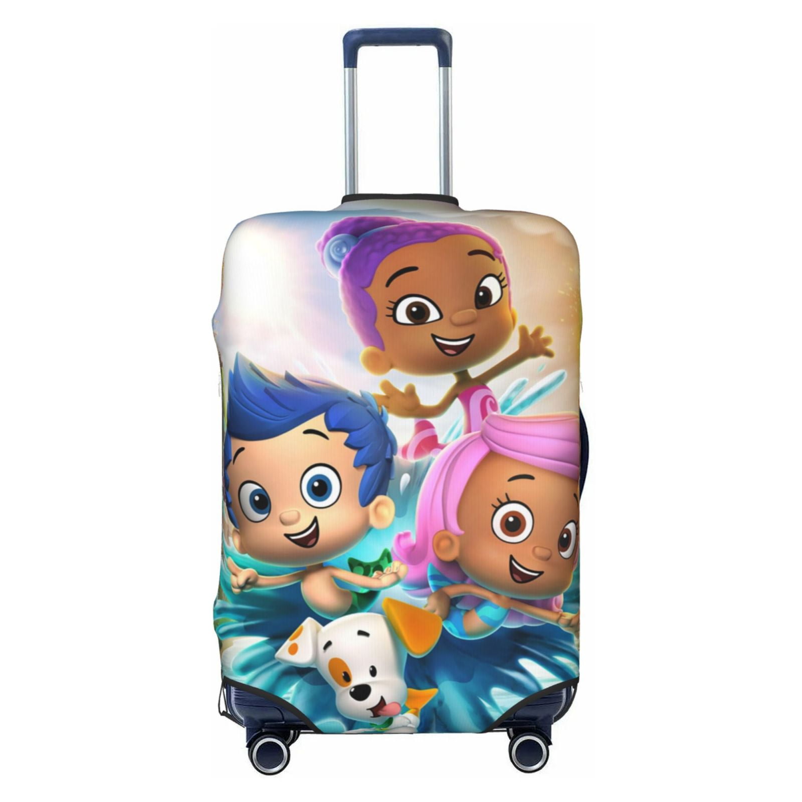 Bubble Guppies Travel Luggage Cover Suitcase Protector Washable Baggage ...