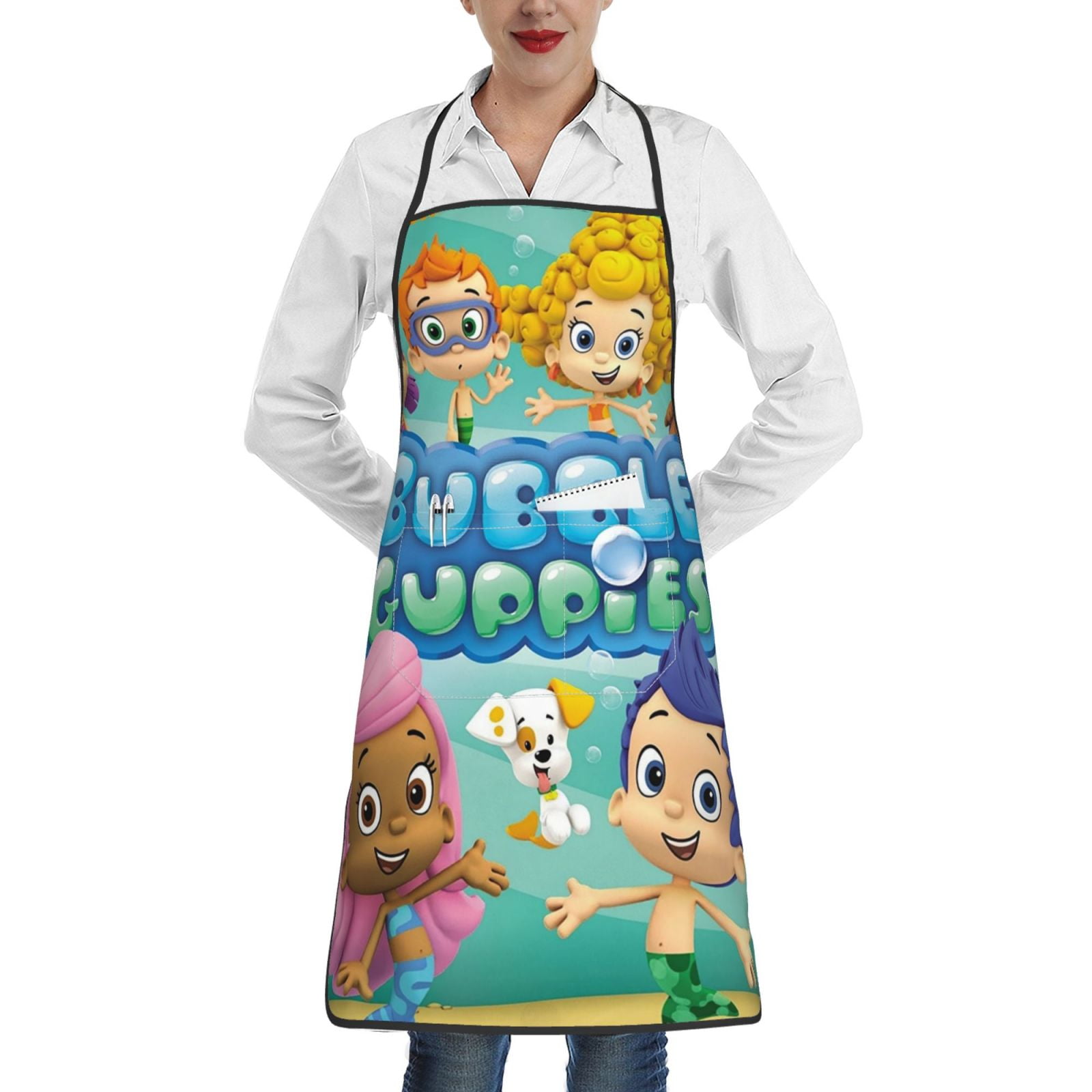 Bubble Guppies Waterproof Cooking Aprons, Adjustable Bib Soft Chef ...
