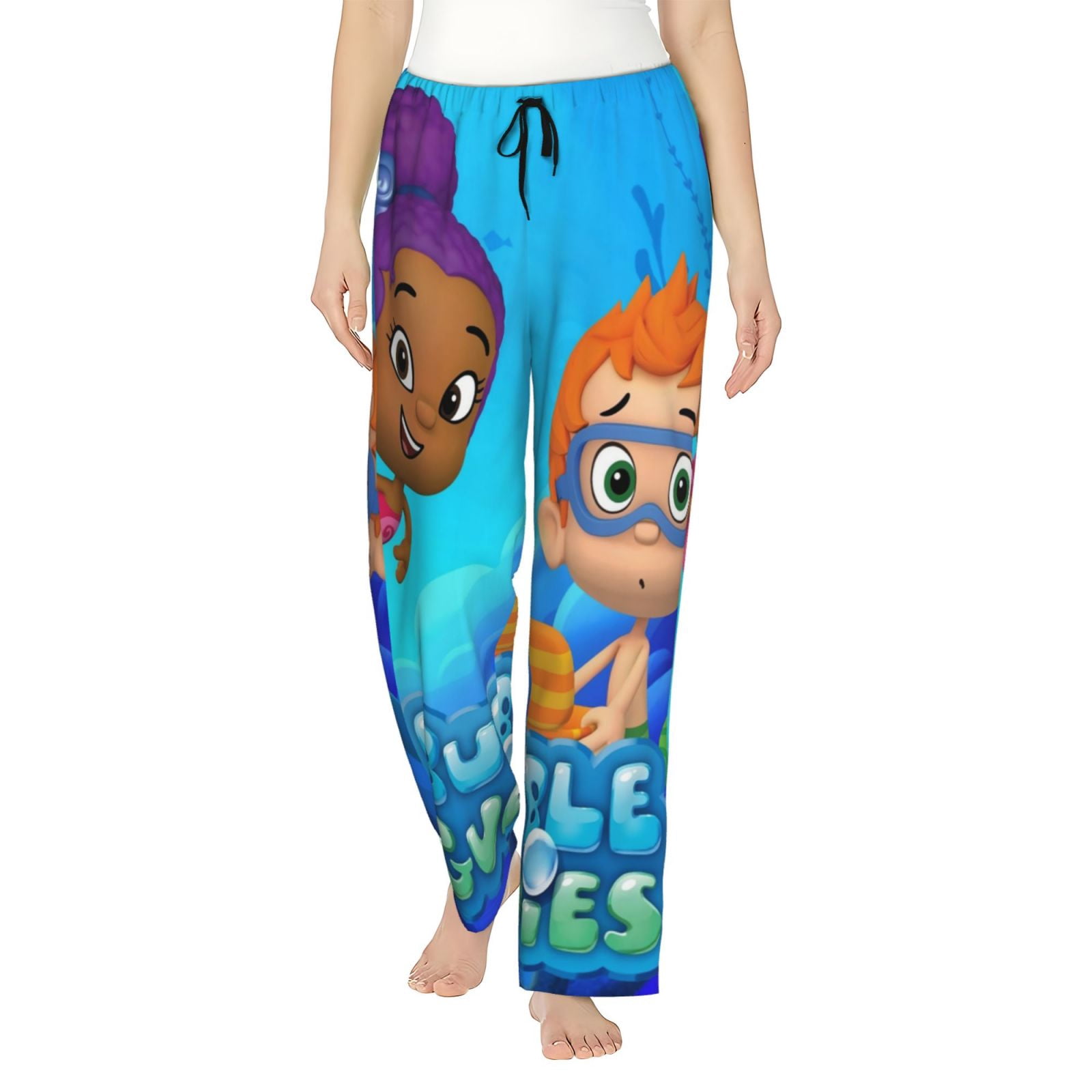 Bubble Guppies Women's Pajama Pants Funny All Over Print Adult Lounge ...