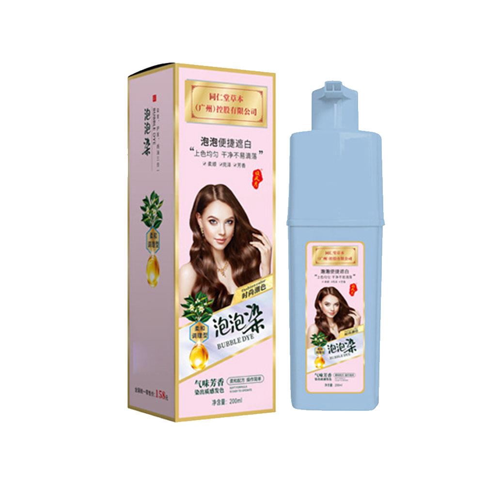 Bubble Hair Dye Foamy Creamy Bubble Hair Dye Color Dying Kit Natural y ...