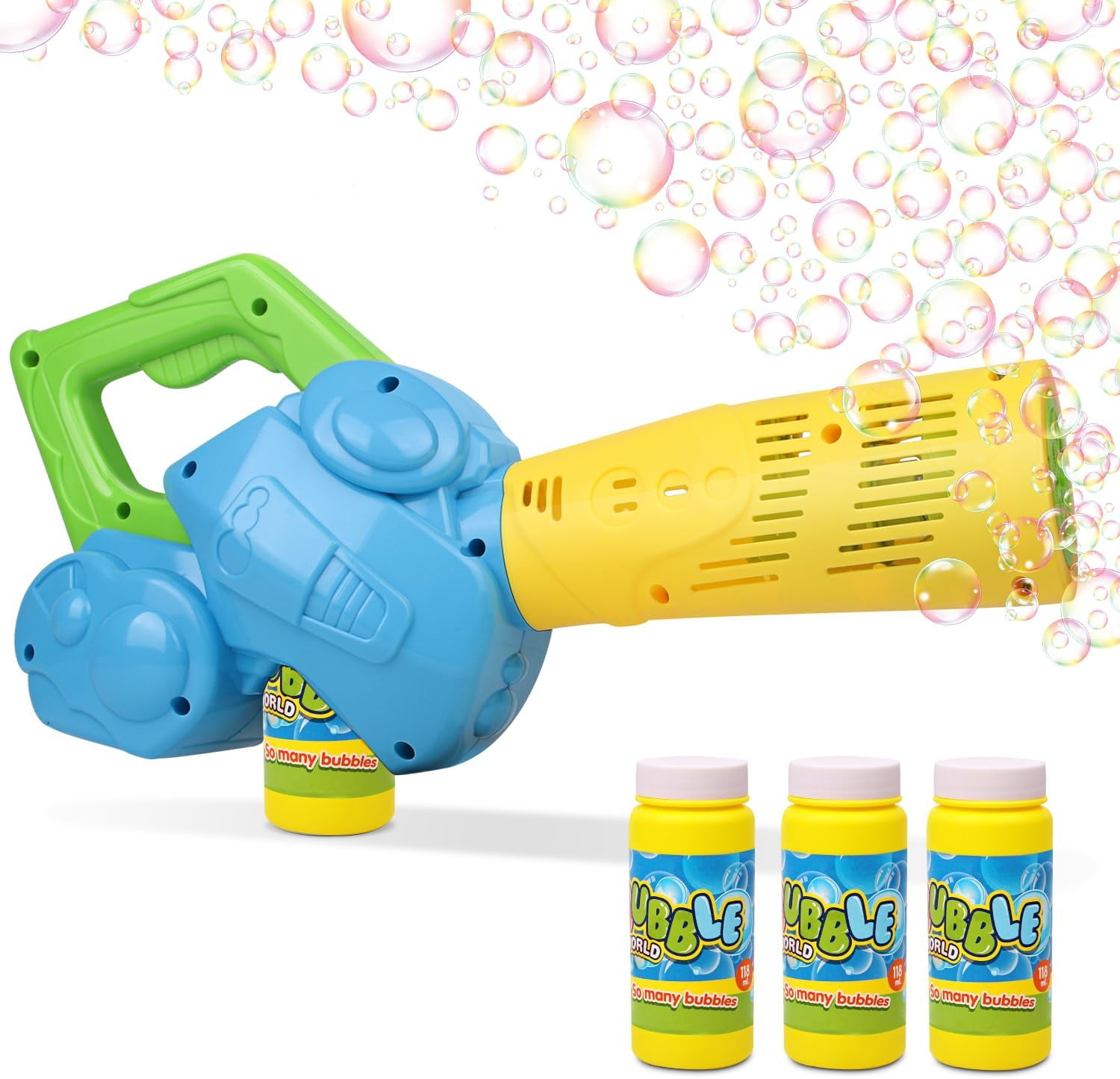Bubble Leaf Blower, Outdoor Bubble Machine for Toddlers 1-3, Kids ...