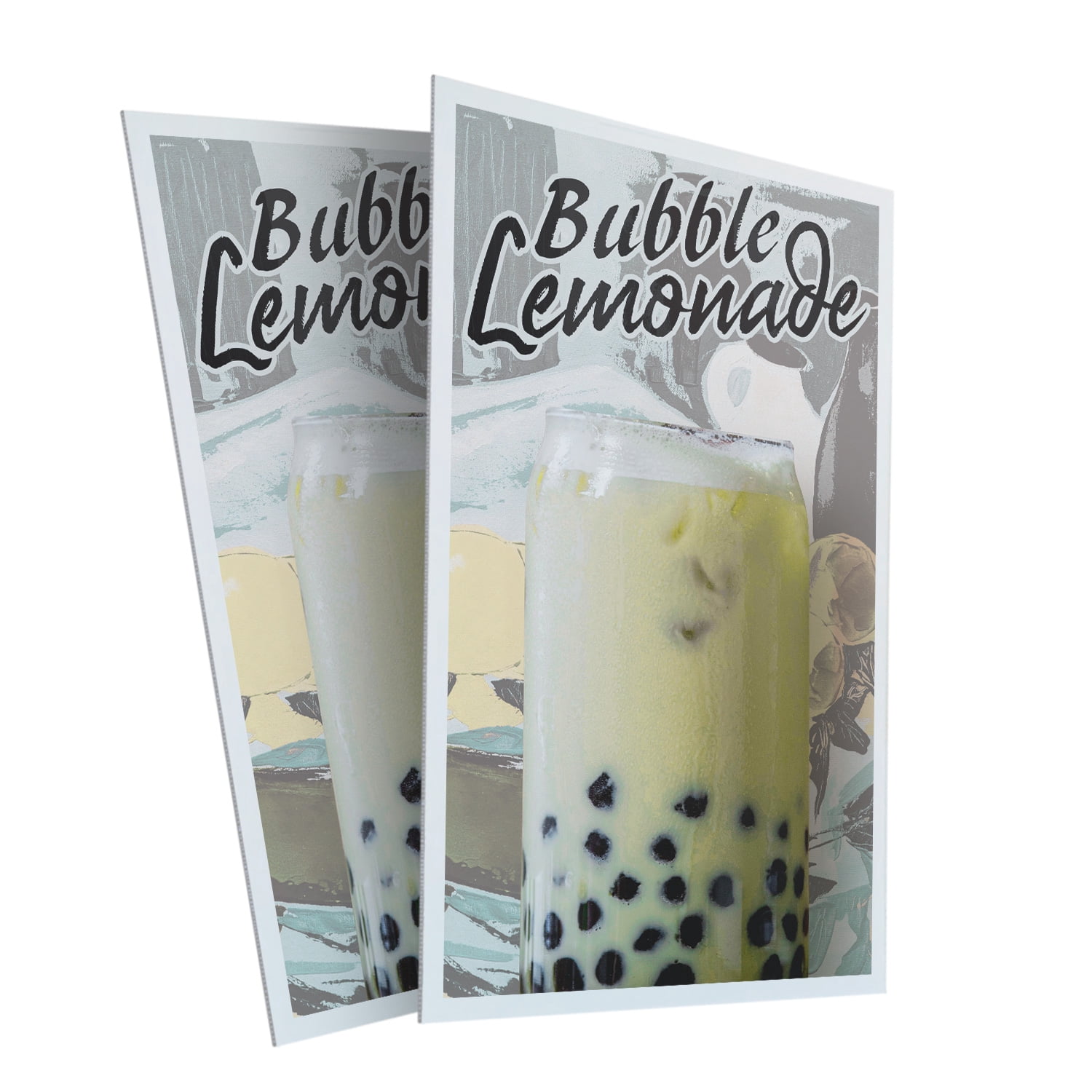 Bubble Lemonade (2-Pack) 24 Inch x 36 Inch Plastic Signs | Sign Insert ...