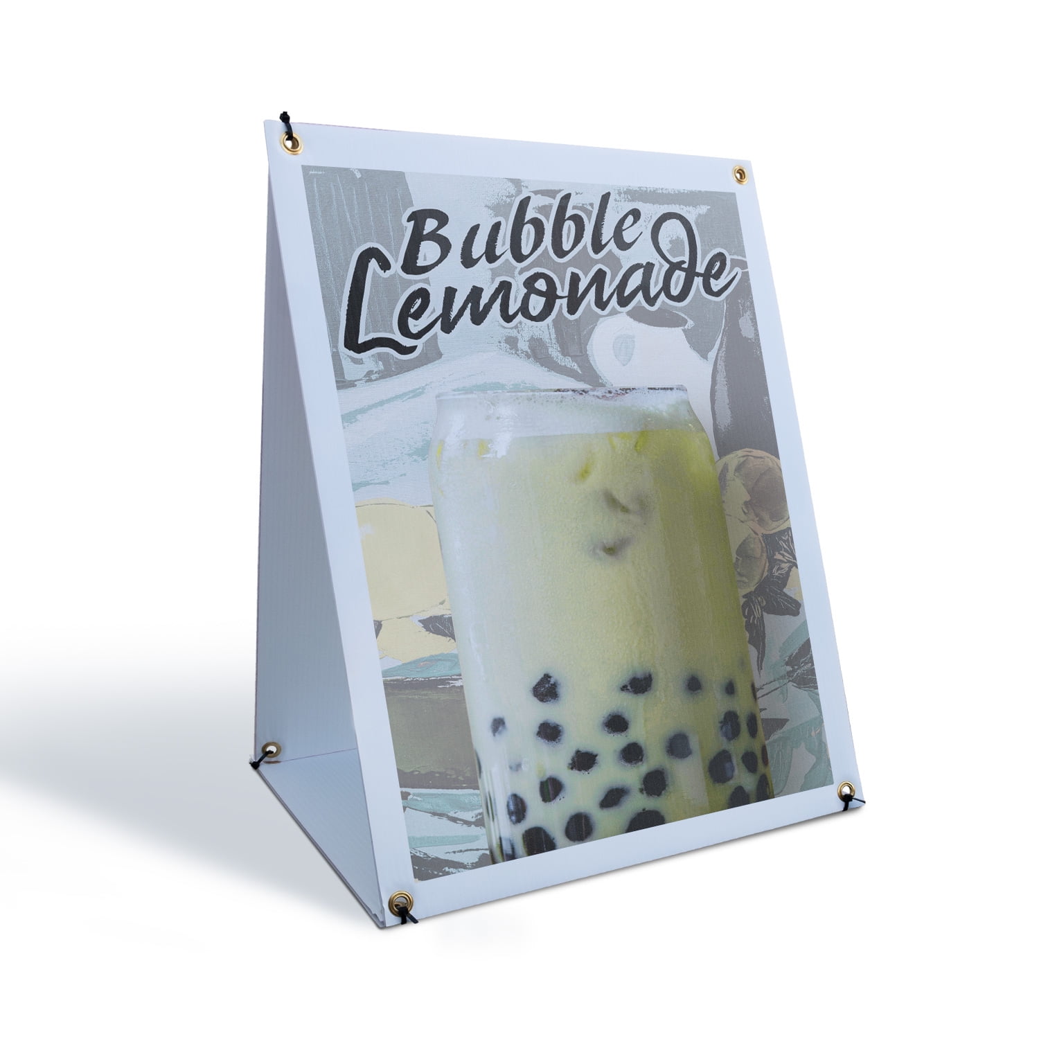 Bubble Lemonade Sidewalk Sign 18 Inch x 24 Inch A-Frame Images On Both ...