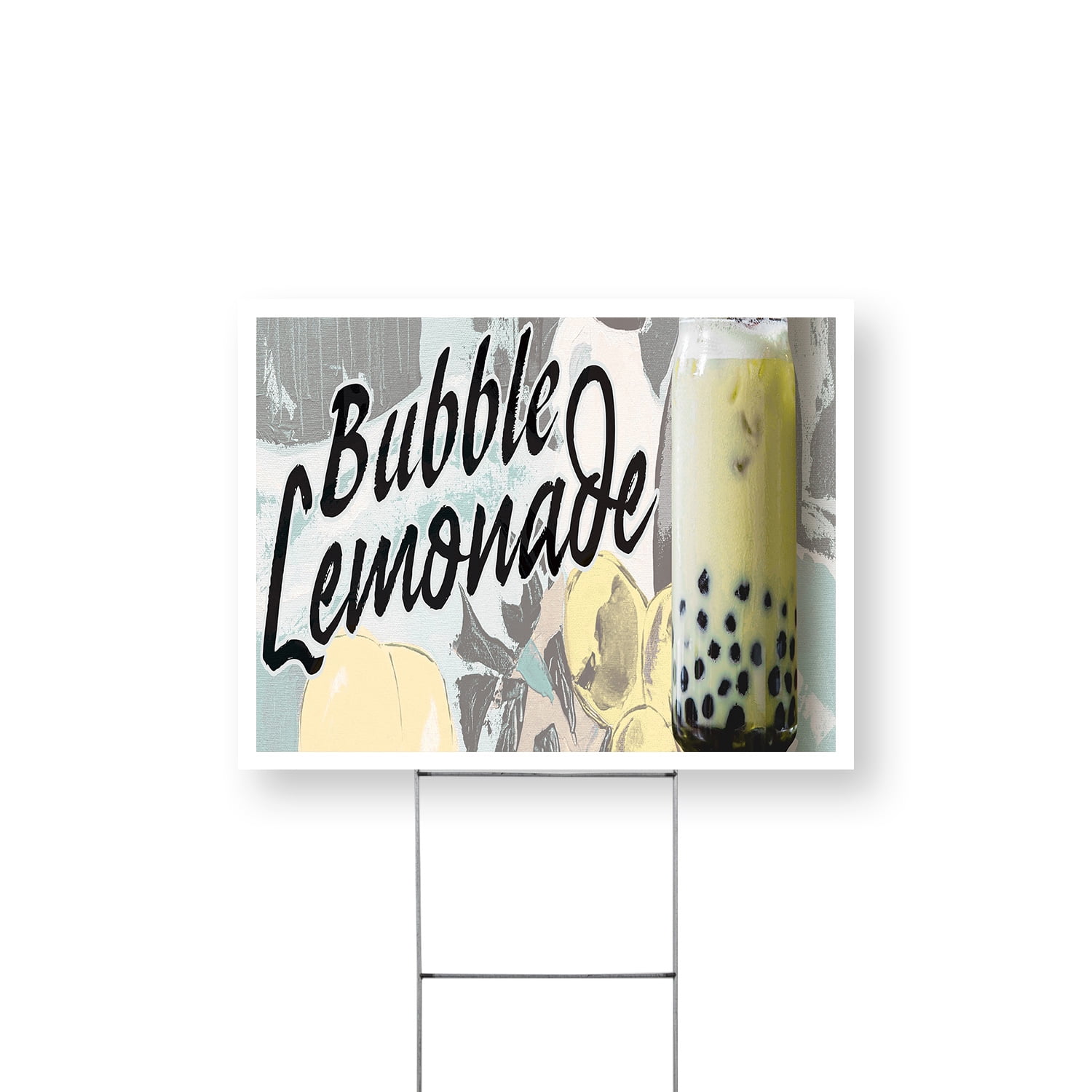 Bubble Lemonade Yard Sign 18 Inch x 24 Inch Double Sided Weatherproof ...
