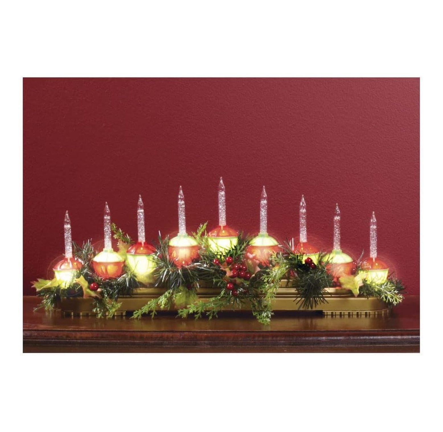 Bubble Light Centerpiece - 9 Nostalgic Bubble Lights, Art Deco Style ...