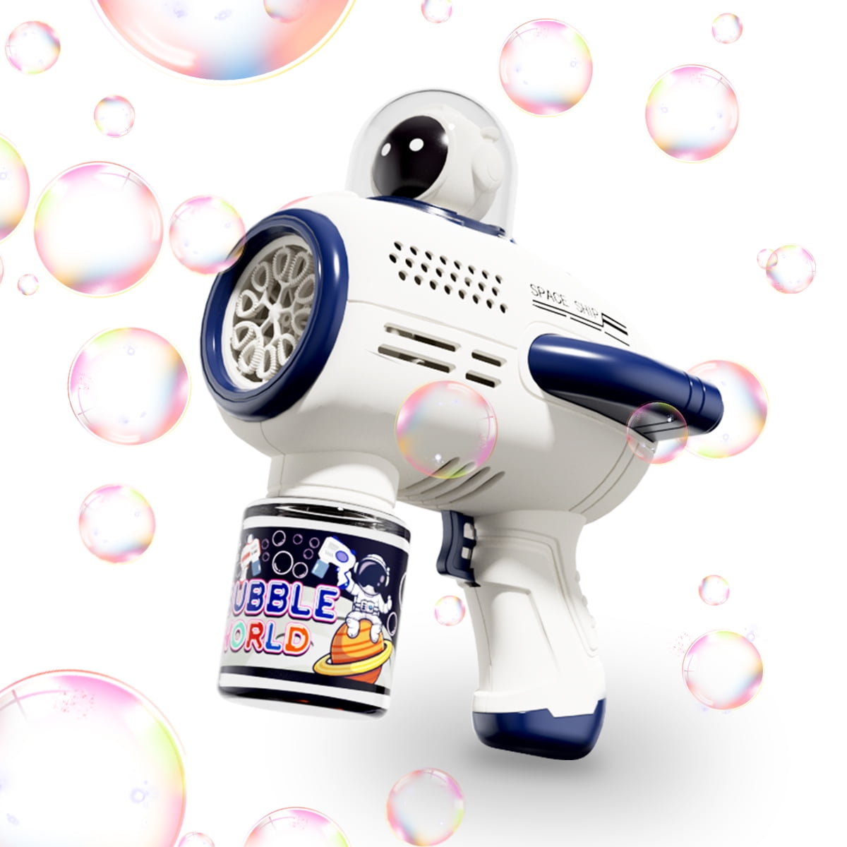 10-Hole Automatic Bubble Machine with Lights, Indoor/Outdoor Toy for ...