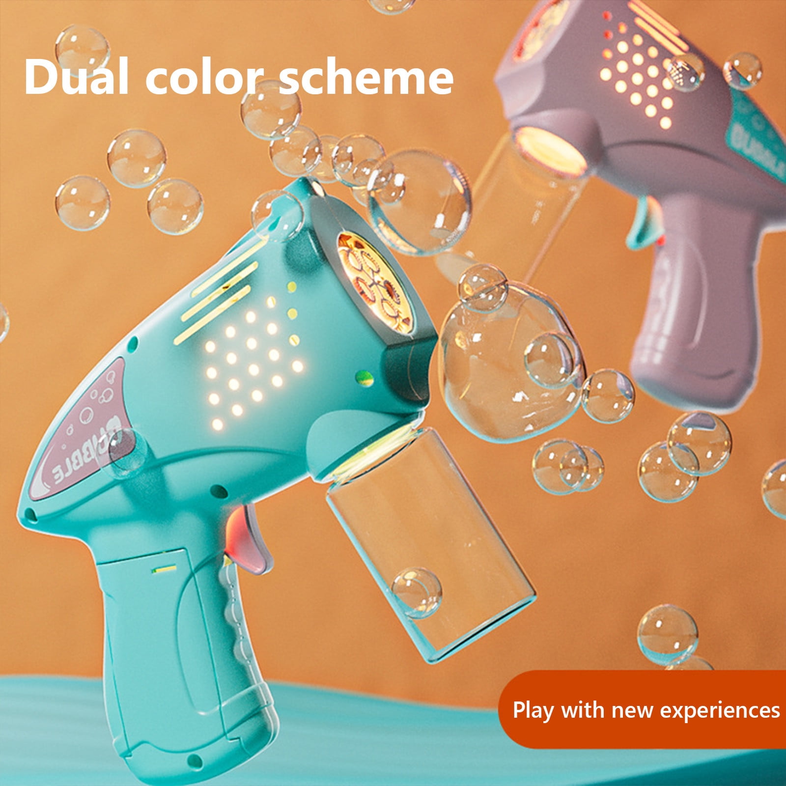 Bubble Machine under $5! Bzdzmqm Automatic Bubble Blower Gun With LED ...