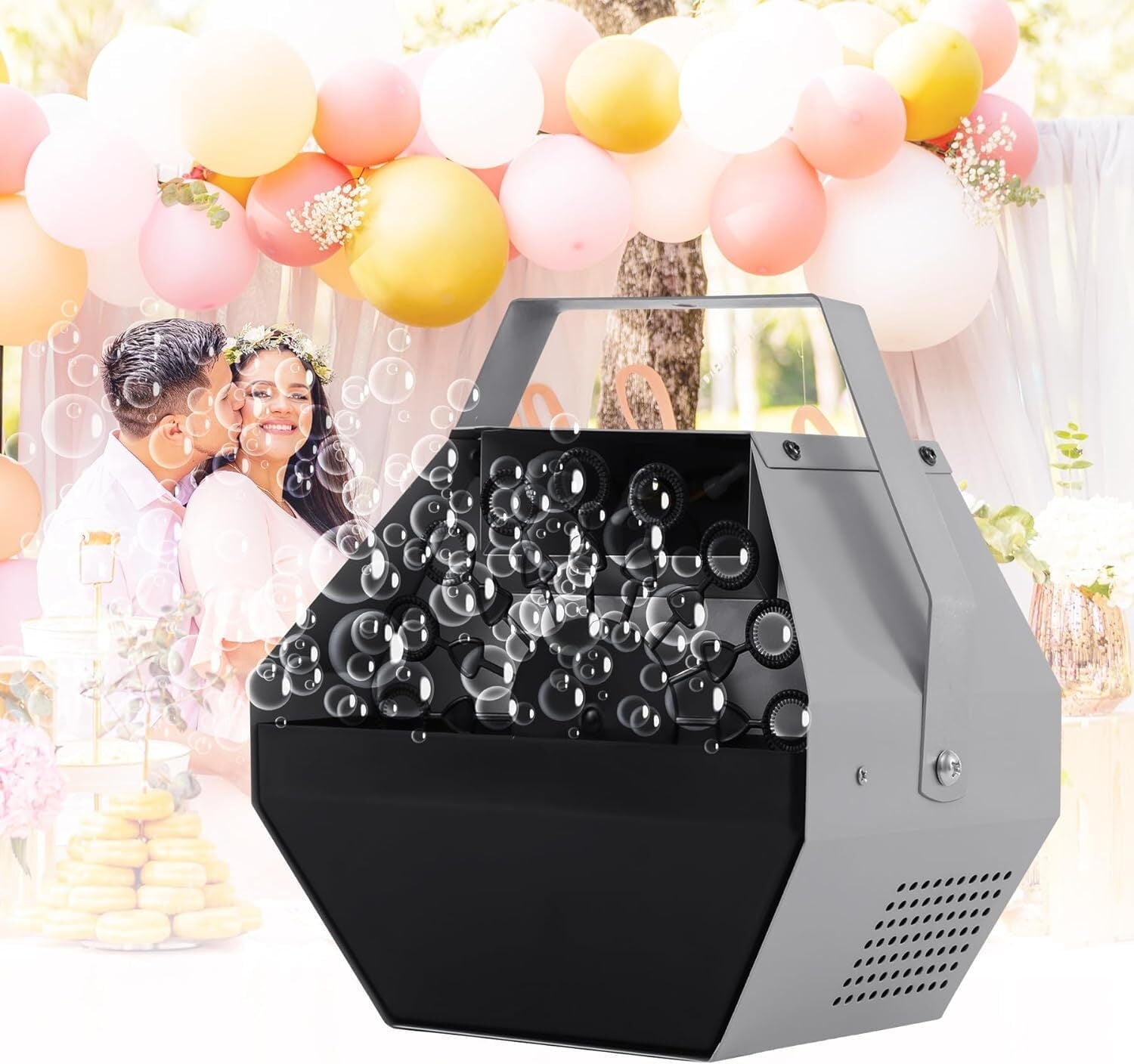 Bubble Machine, Automatic 800+ Bubbles Per Minute Bubble Maker for ...