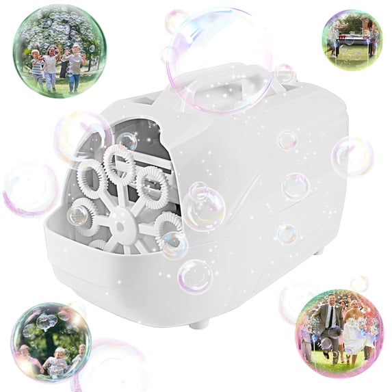 KIDSJOY Bubble Machine, Automatic Bubble Blower, 18000+ Bubbles Per Min ...