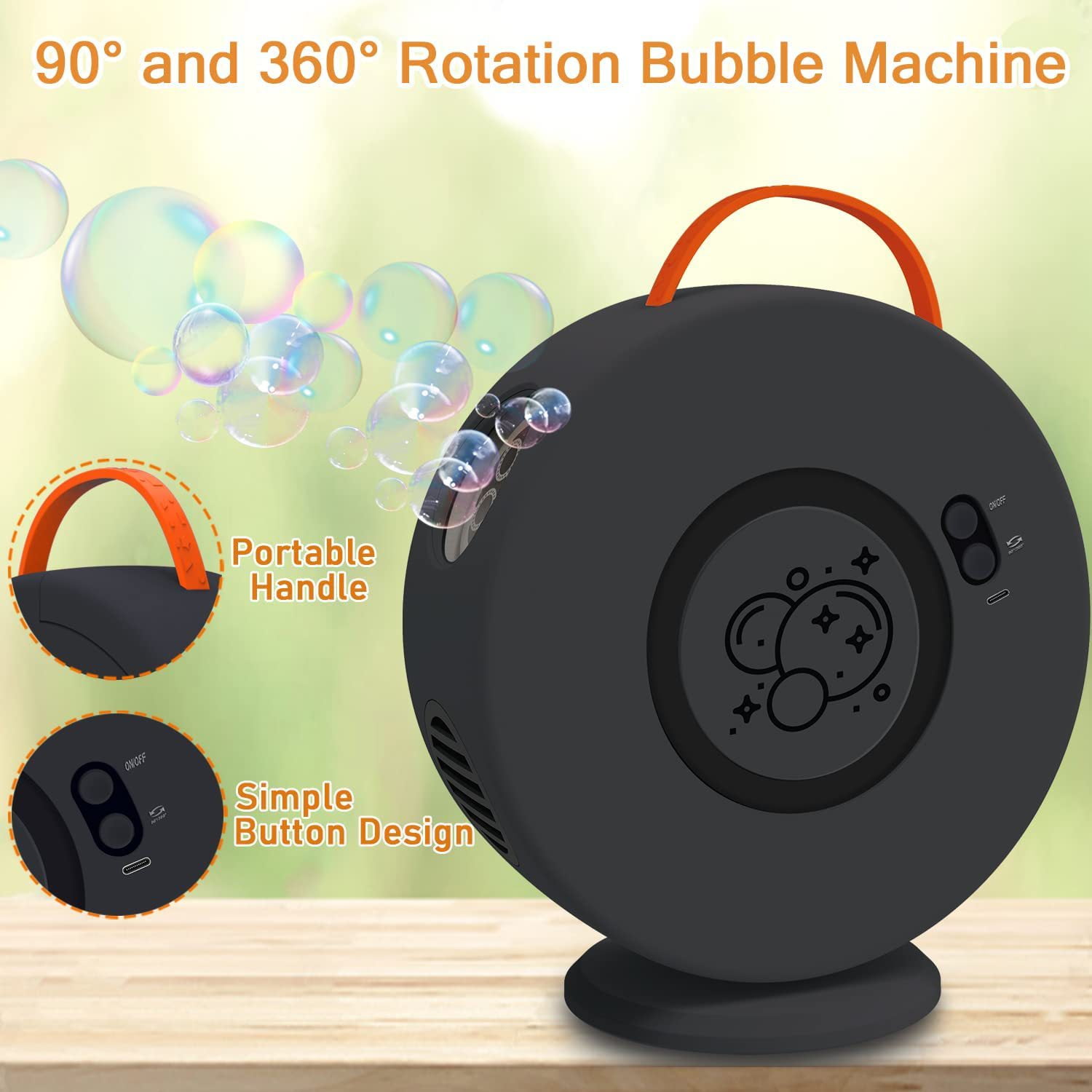Bubble Machine, Automatic Bubble Blower, Durable Bubble Maker with ...