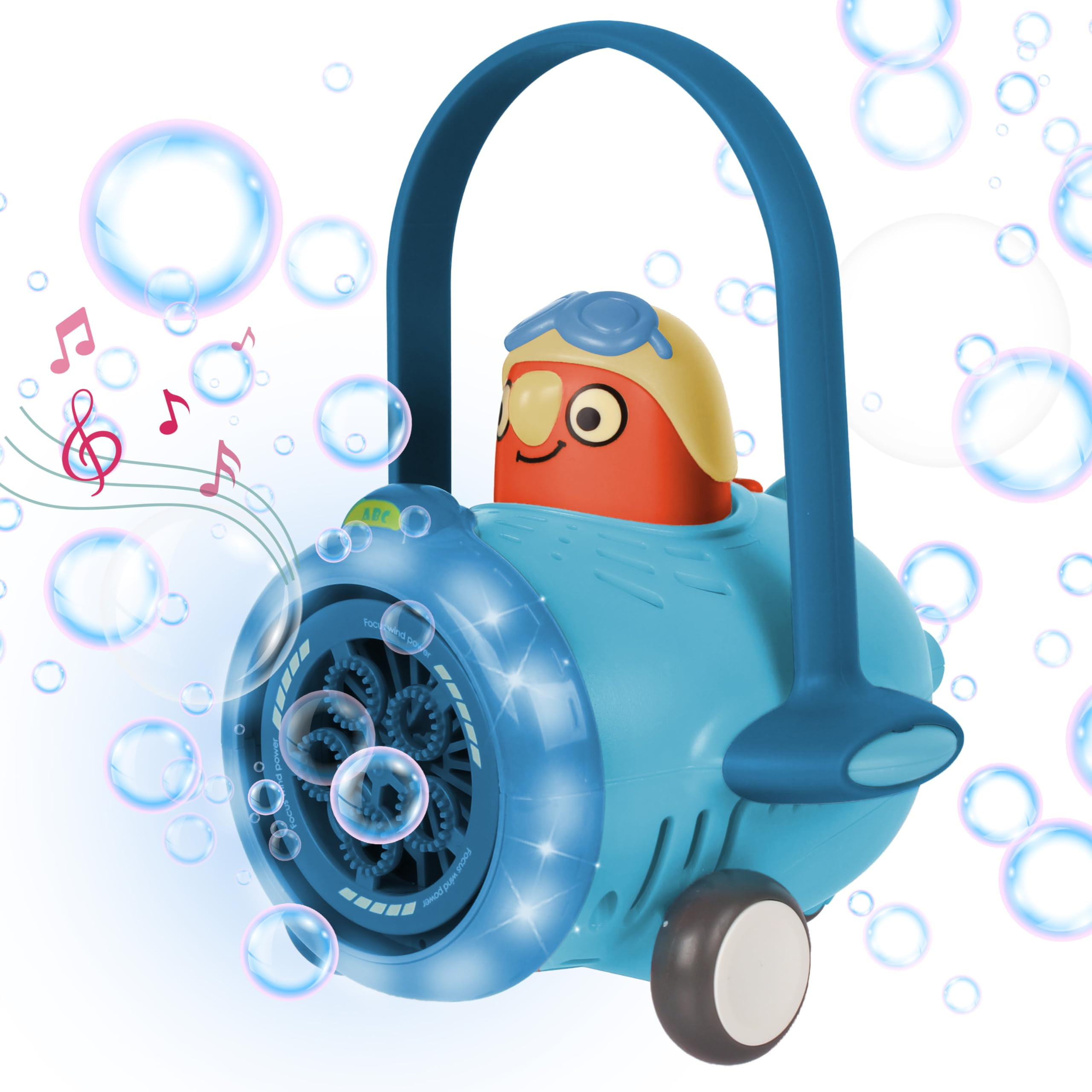 Bubble Machine, Automatic Bubble Blower with LED Lights, Musical Bubble ...