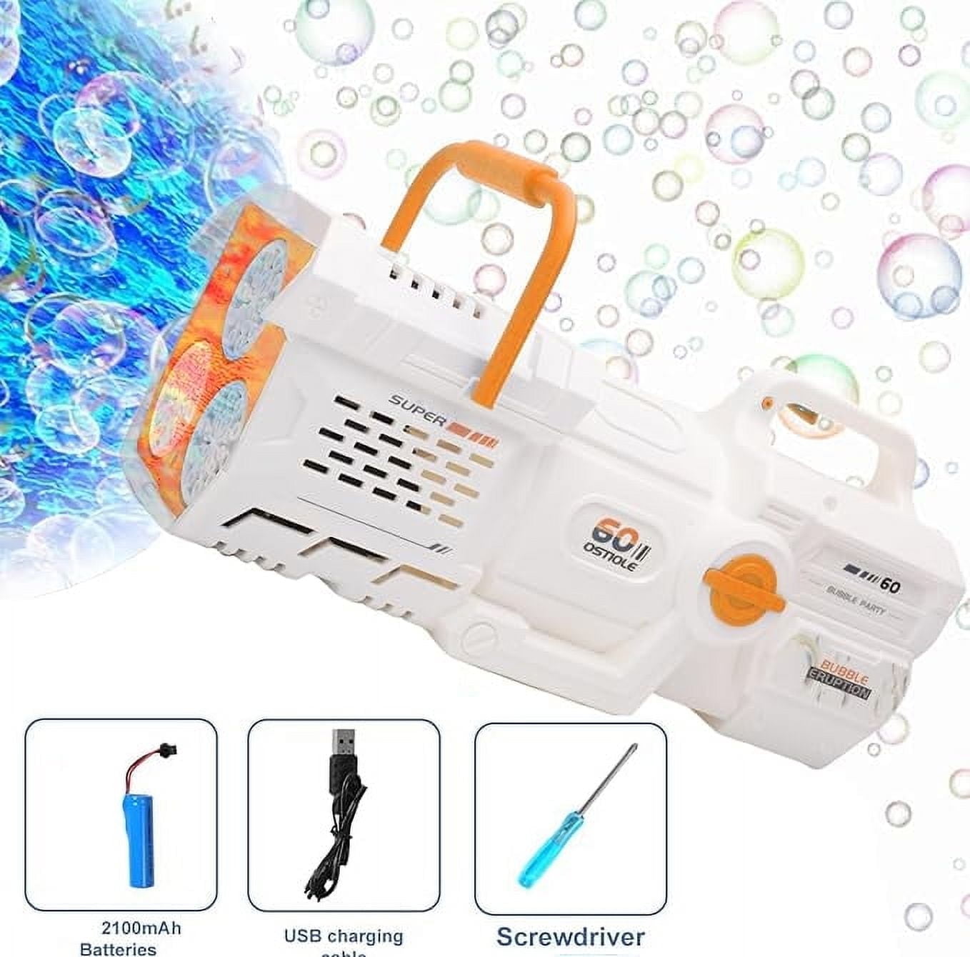 Bubble Machines -Automatic Bubble Blower Toys with Lights for Age 3 ...