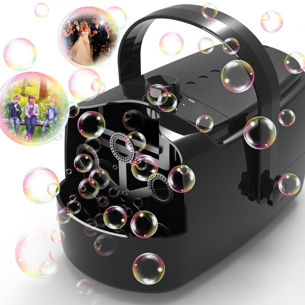 Bubble Machine Durable Automatic Bubble Blower,18000+ Big Bubbles Per ...