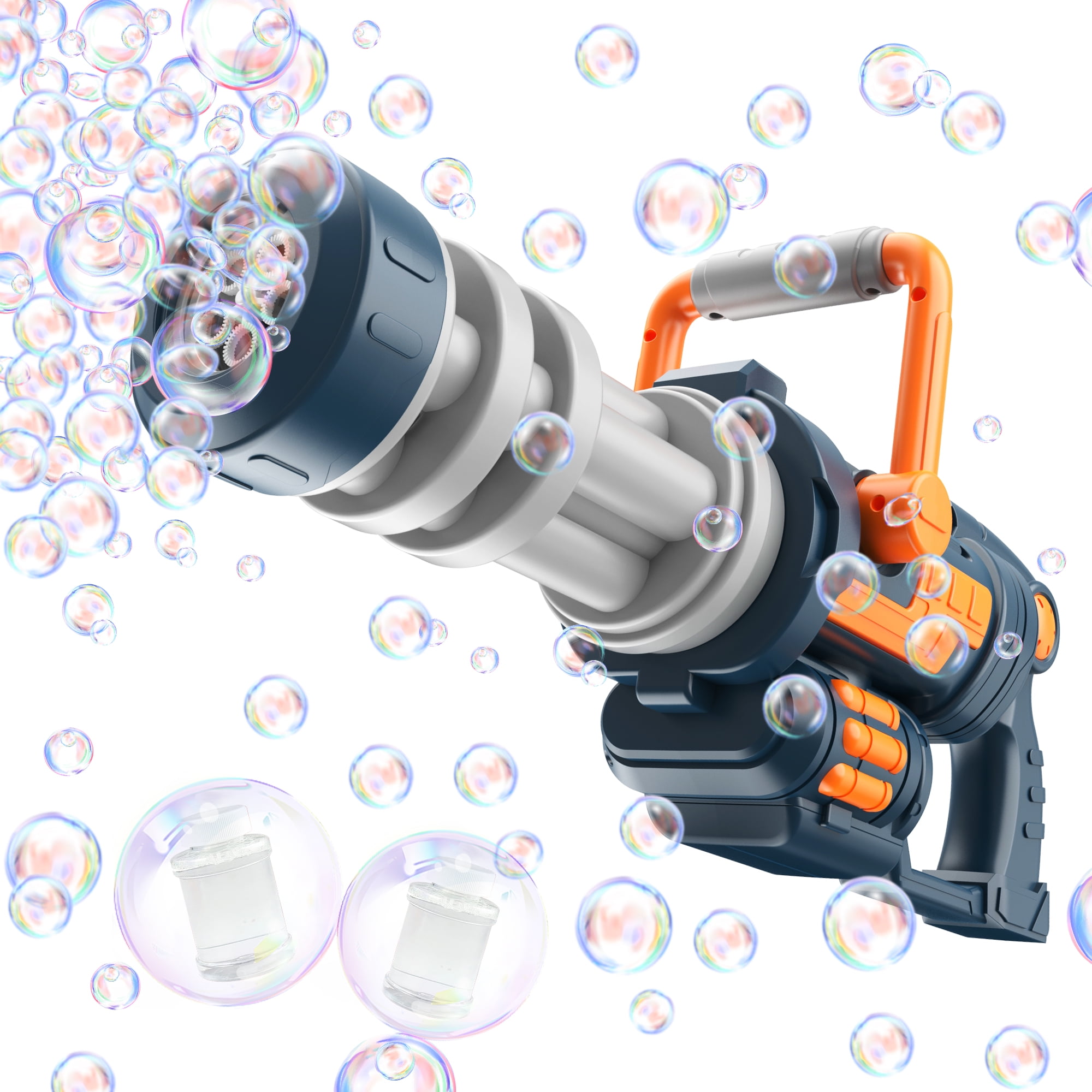 Bubble Machine Toy with Lights and Sound FX, Automatic Bubble Gun ...