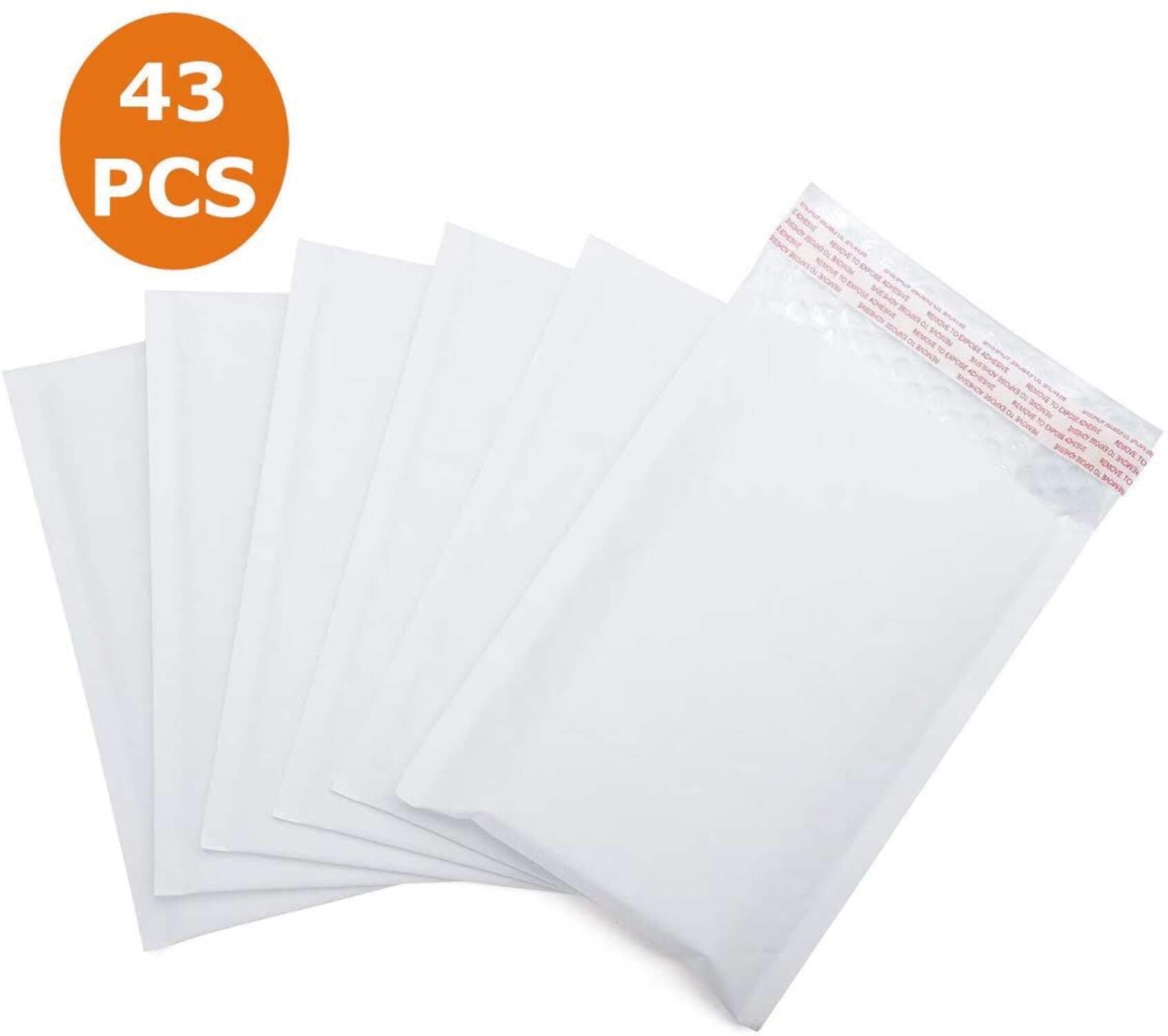 Bubble Mailers 4.25 x 7 Padded Envelopes White Color Quantity 43 ...
