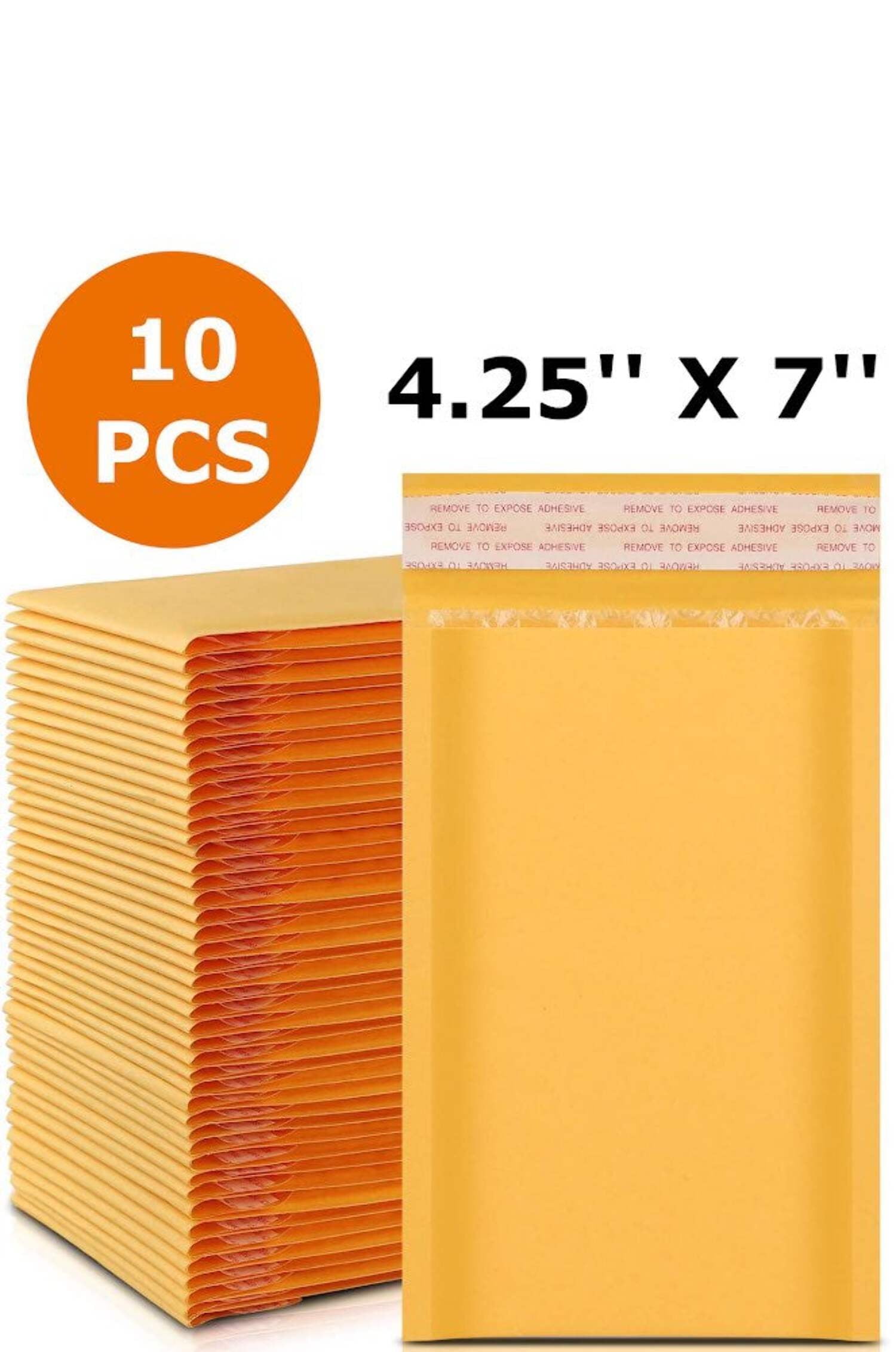 Walmart's 4x7 Yellow Bubble Mailers, Padded Mailing Envelopes, Pack of ...